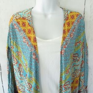 Umgee | Tops | Umgee Kimono Cardigan Boho Mixed Print Duster | Poshmark